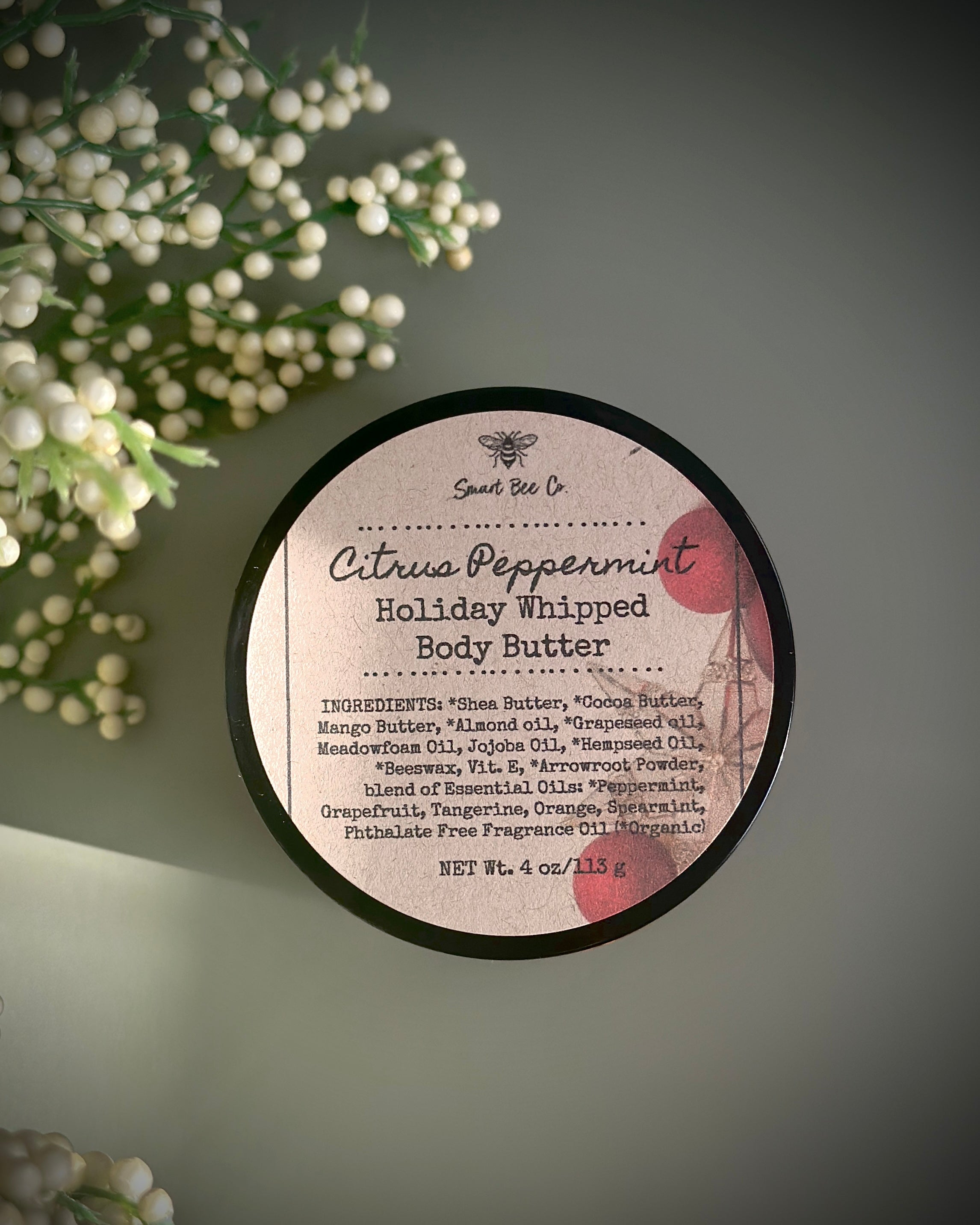 Citrus Peppermint Whipped Body Butter – SmartBeeCo